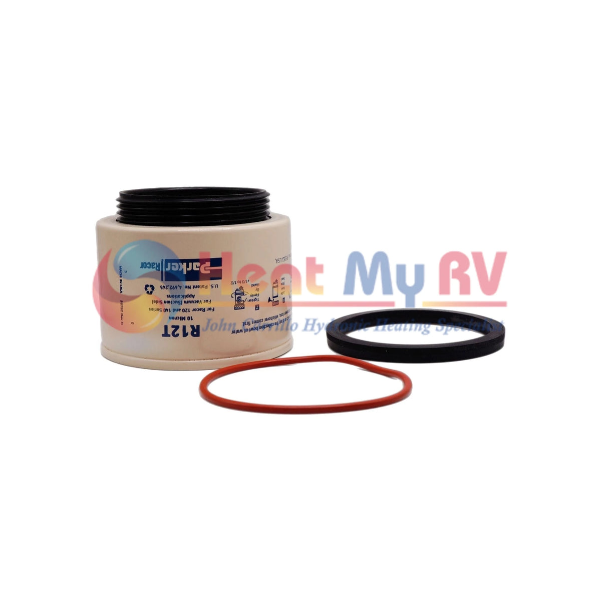 Racor Spin On Fuel Filter, 10 Micron - FLX-R12-TRA — HeatMyRV